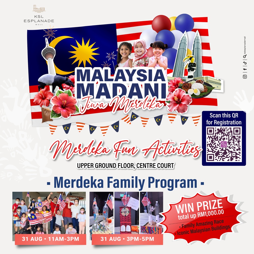 Merdeka Fun Activities - Family Program | KSL Esplanade Mall