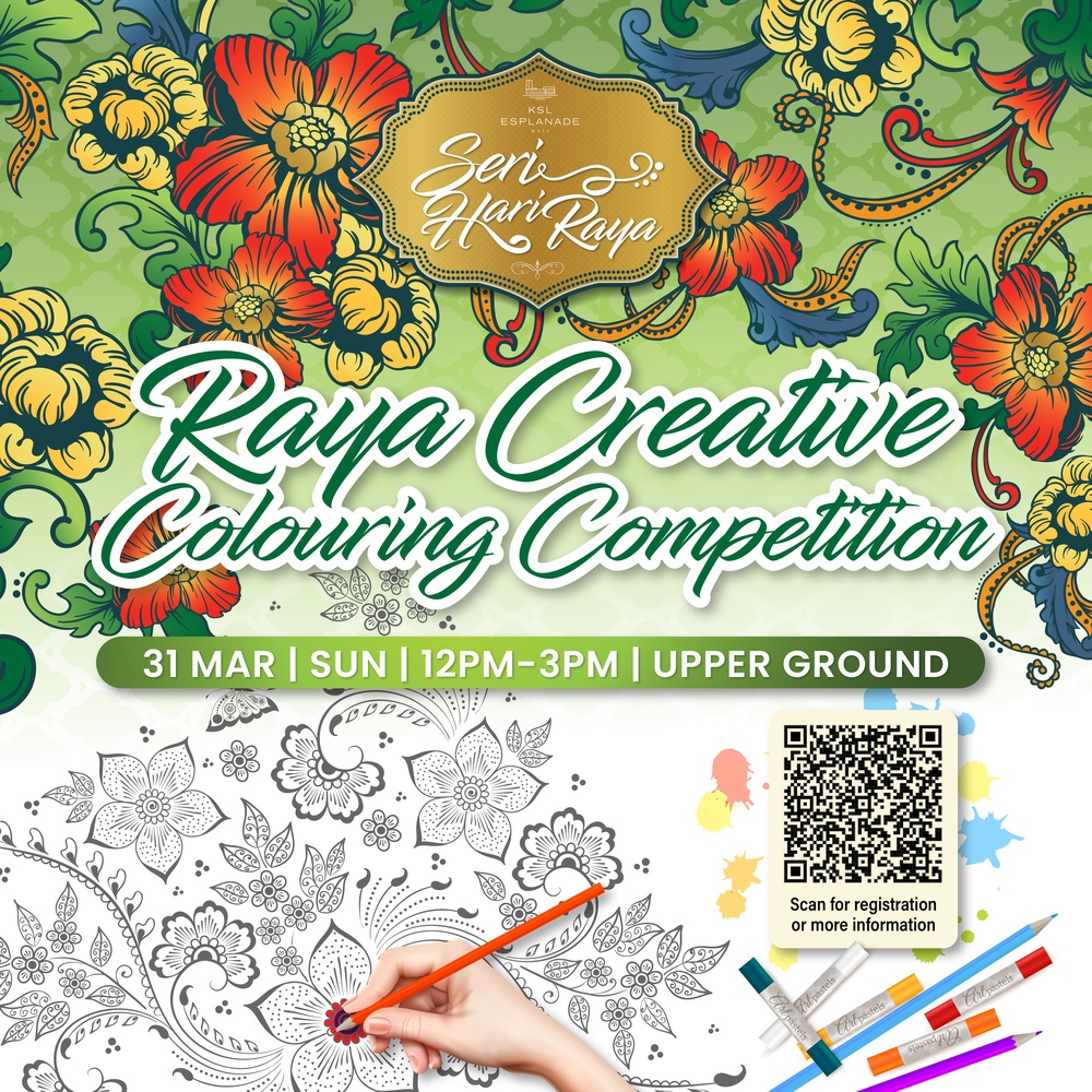 Raya Creative Coloring Competition | KSL Esplanade Mall