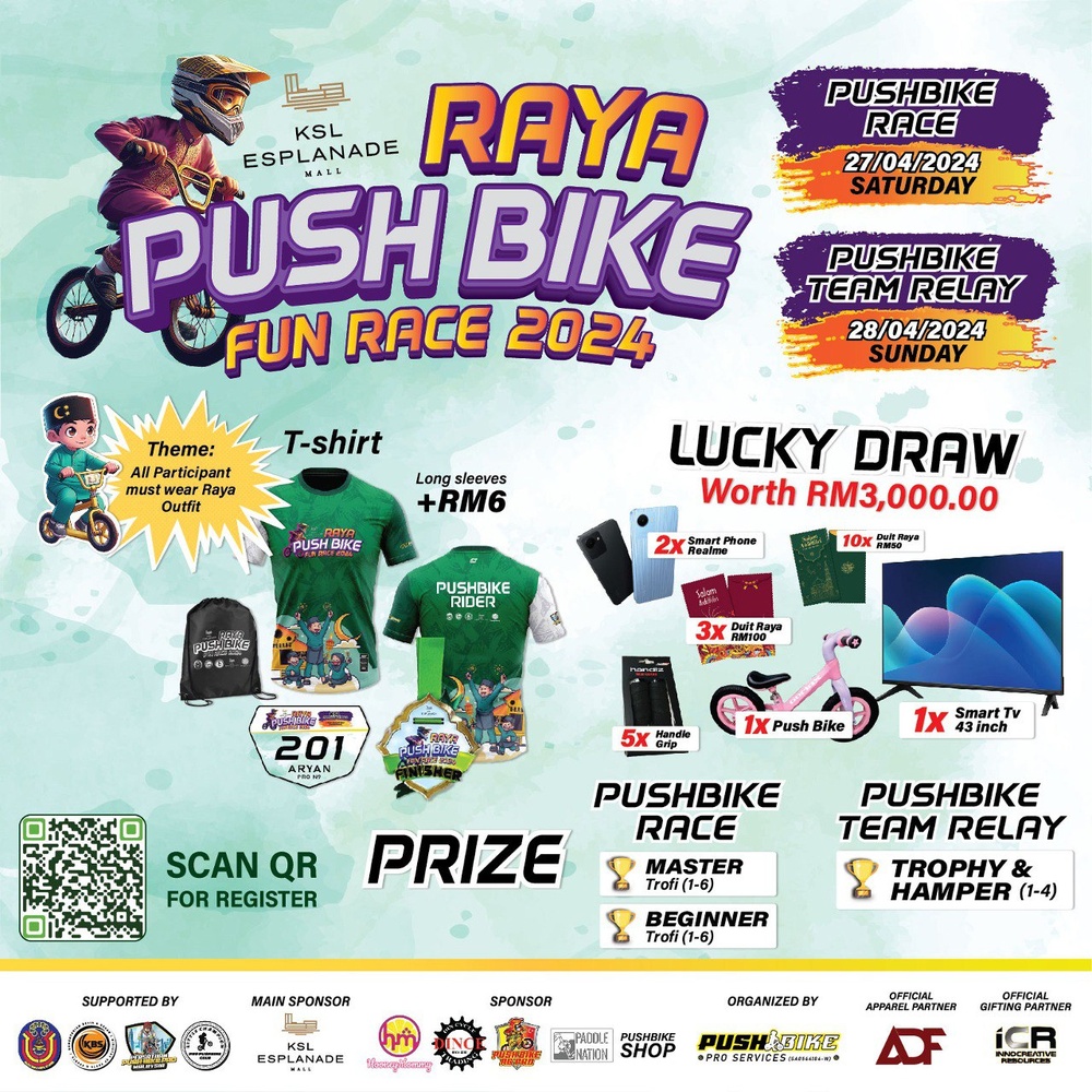 Raya Push Bike Fun Race 2024 | KSL Esplanade Mall